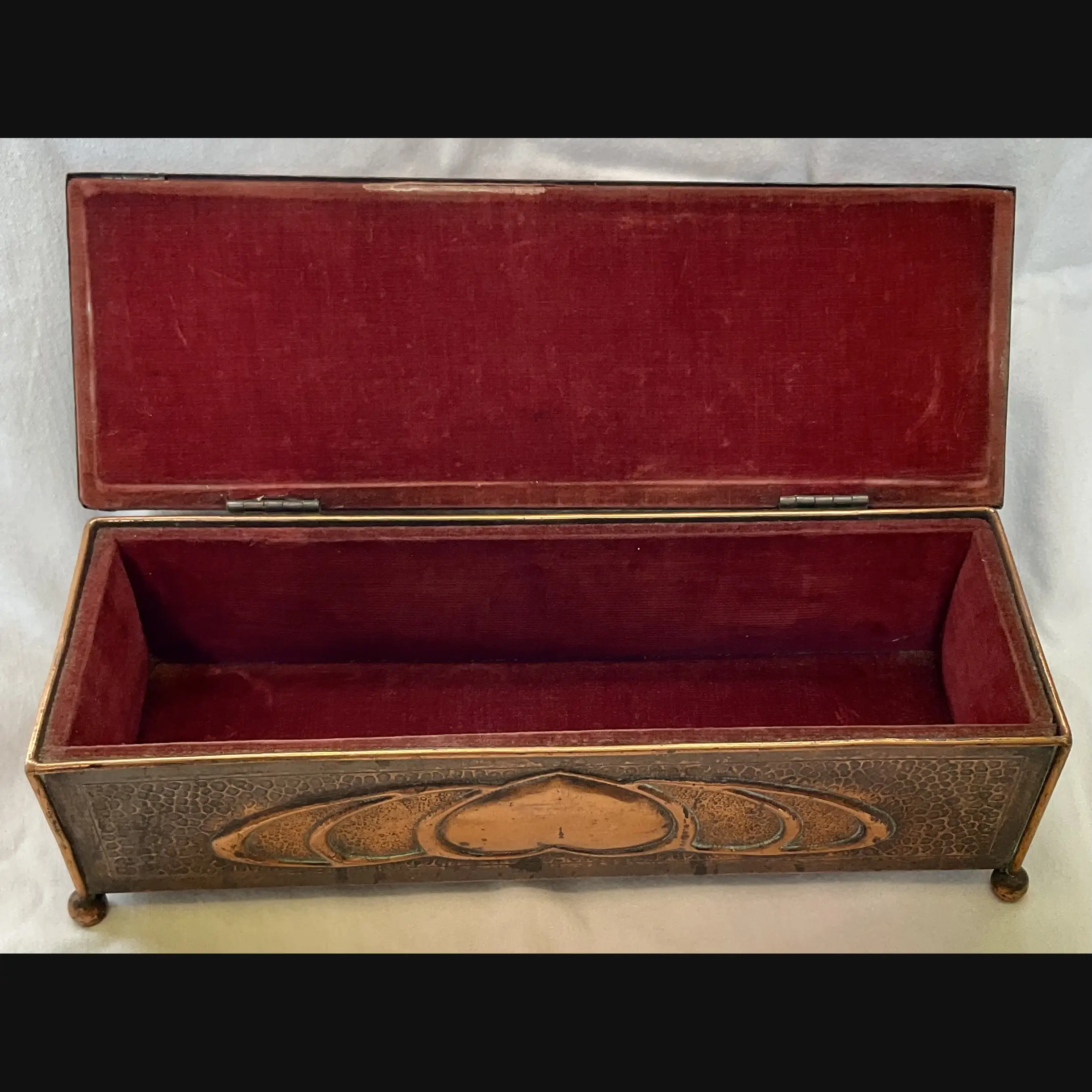 J F Pool Hayle Cornish Arts And Crafts Secessionist Style Large Copper ...