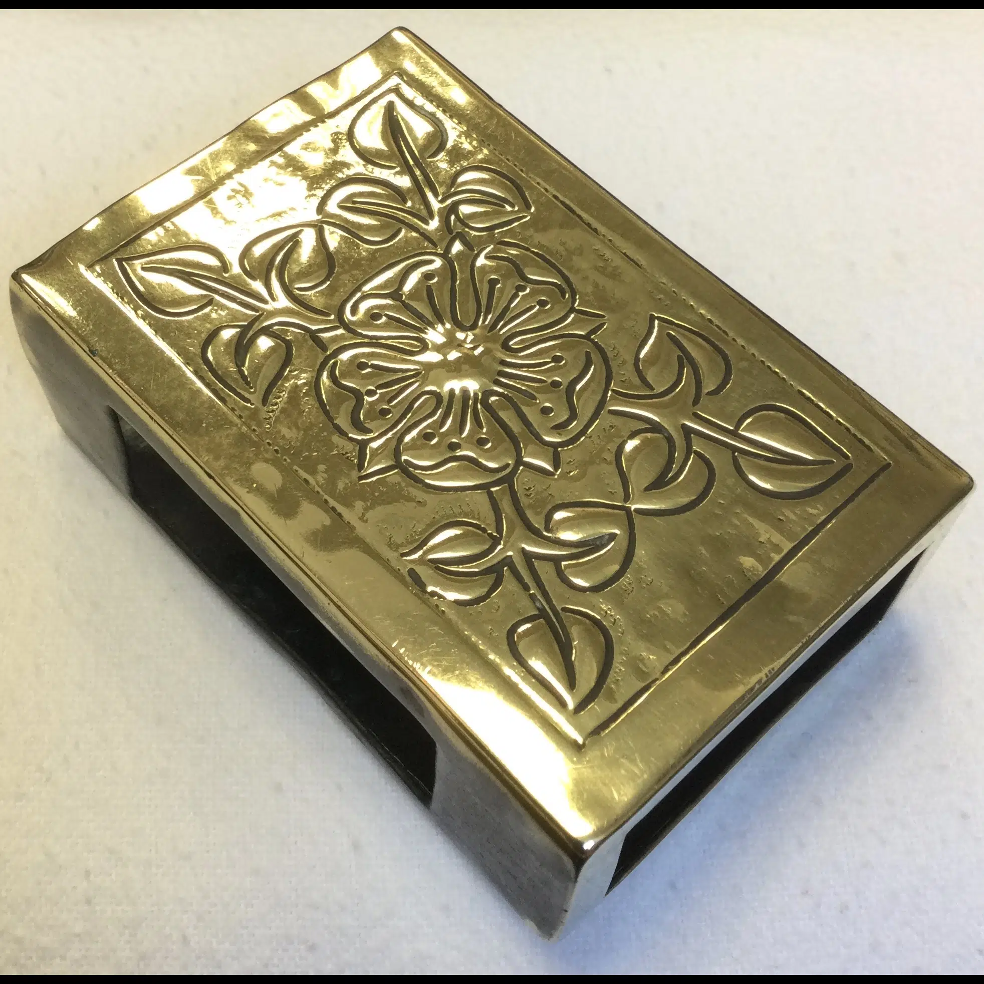 Keswick School Of Industrial Arts Brass Match Box Cover Medium