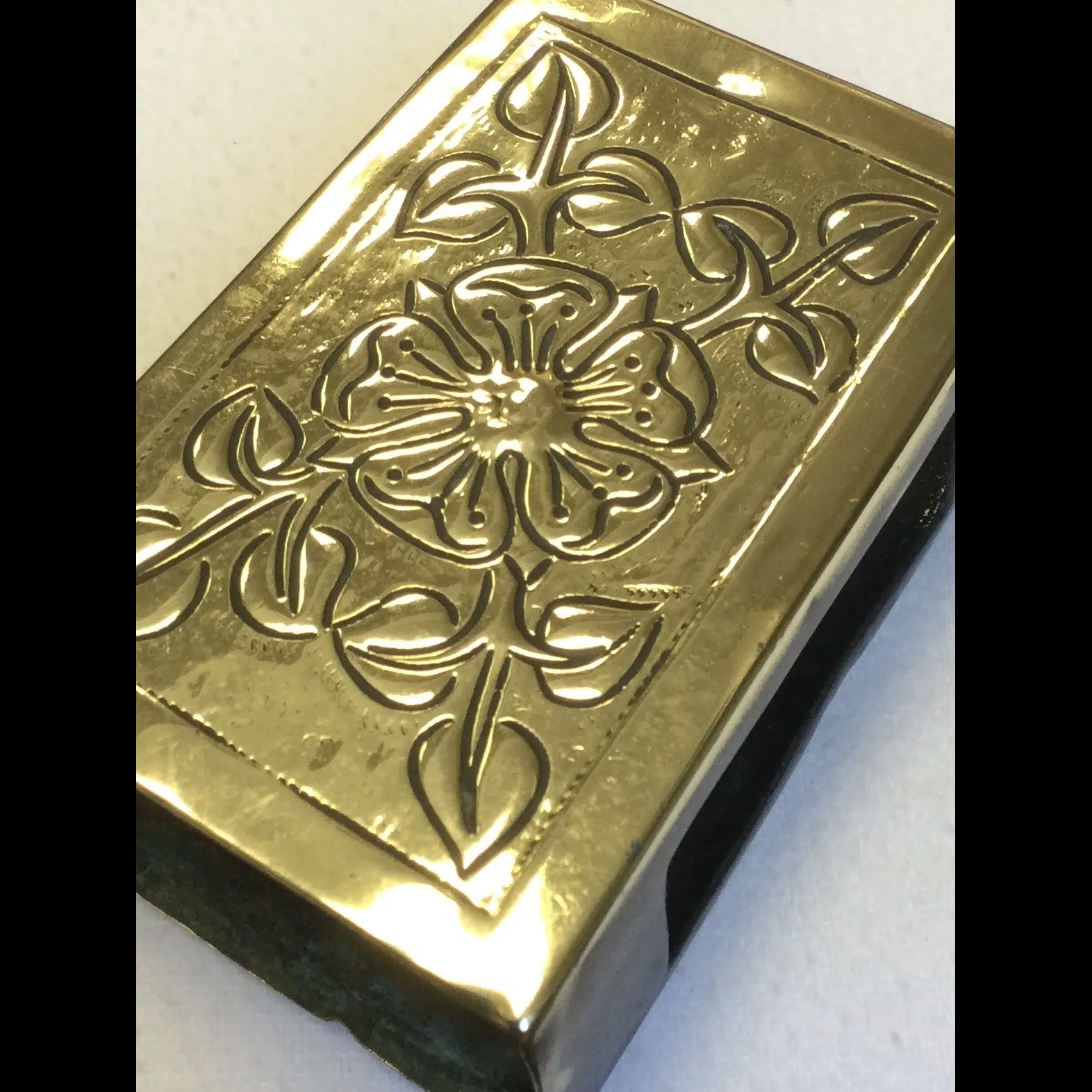 Keswick School Of Industrial Arts Brass Match Box Cover Medium