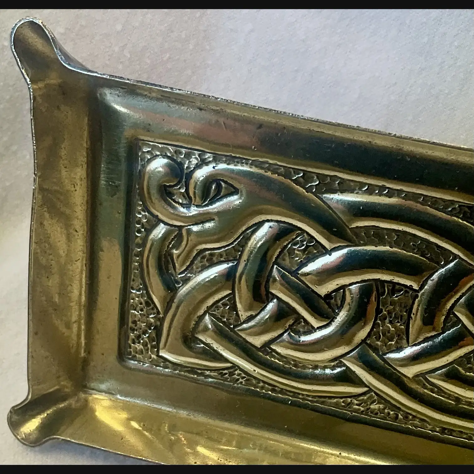 Alexander Ritchie Iona Celtic Art Scottish Arts And Crafts Pen Tray