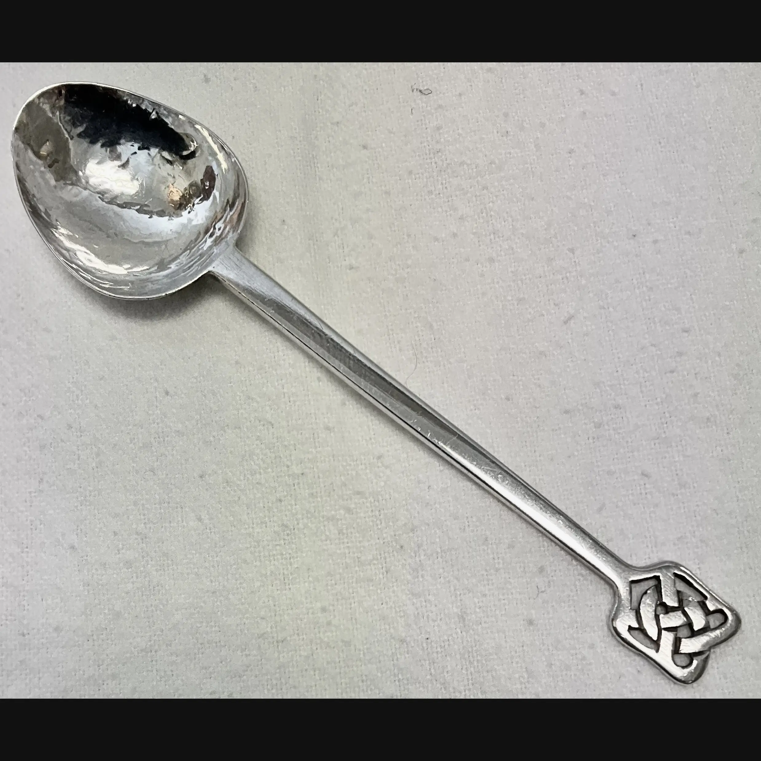 Keswick School Of Industrial Art Ksia Celtic Topped Silver Spoon In A ...