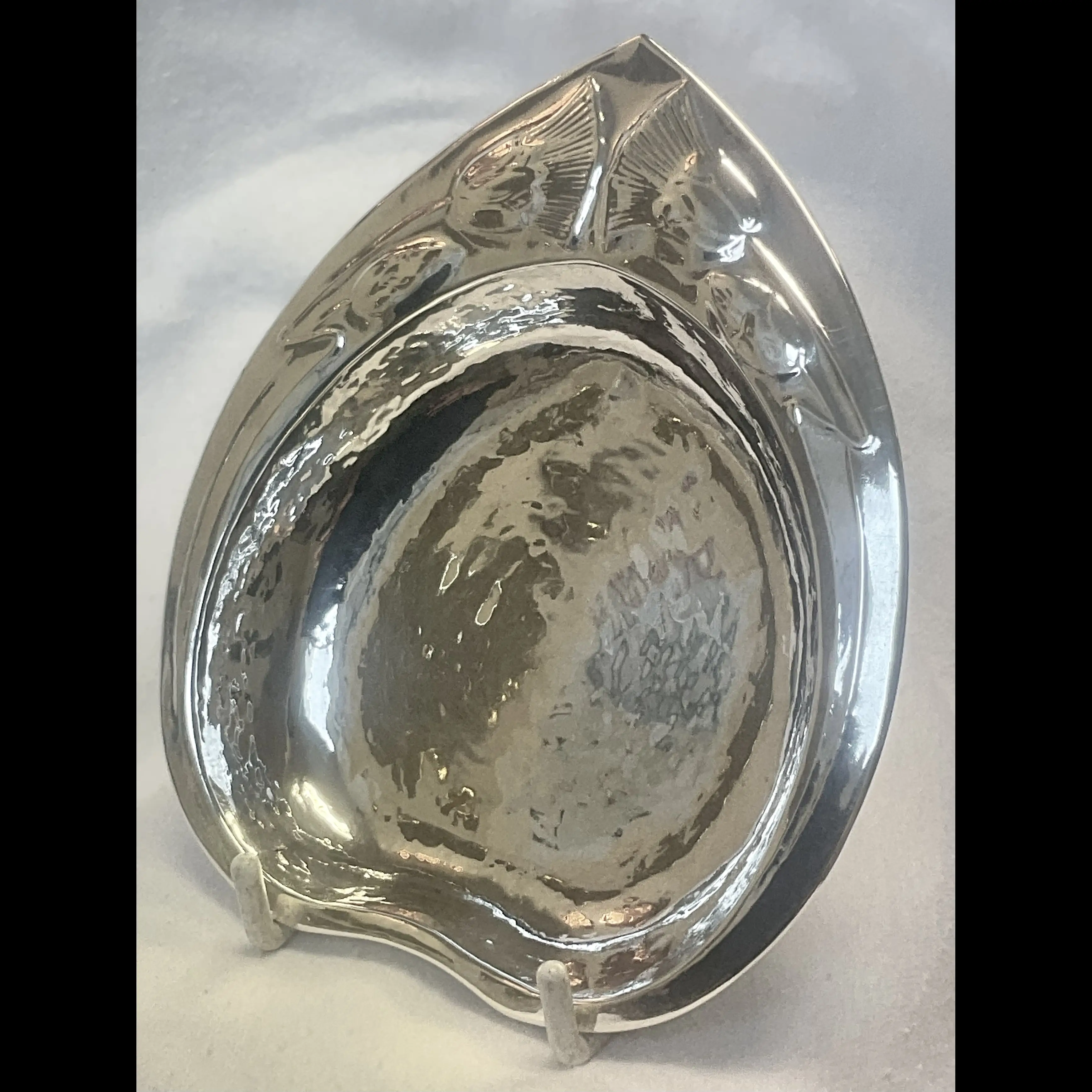 Keswick School Of Industrial Art Silver Arts And Crafts Card Tray With ...