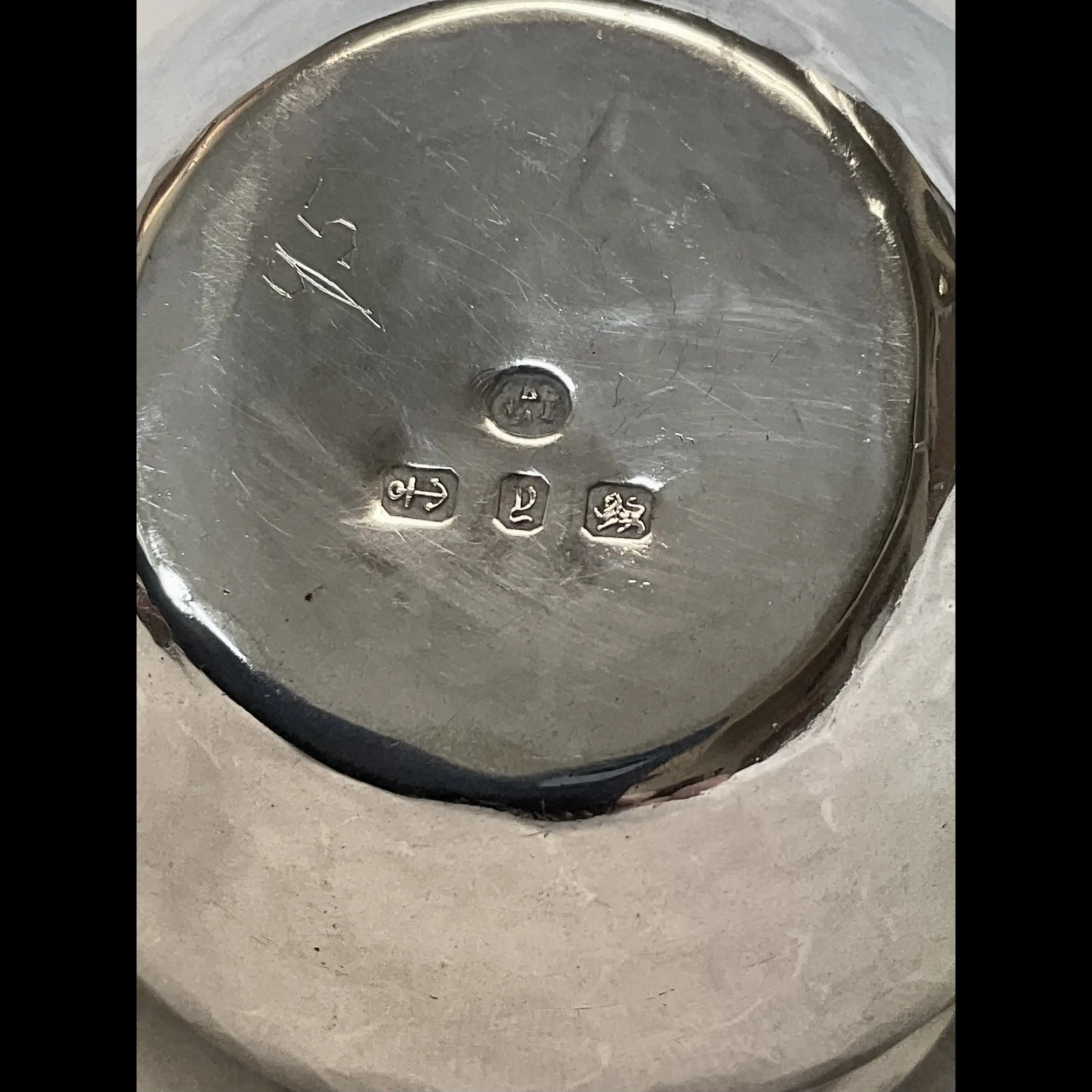 Keswick School Of Industrial Art Ksia Small Wavy Edged Planished Silver ...